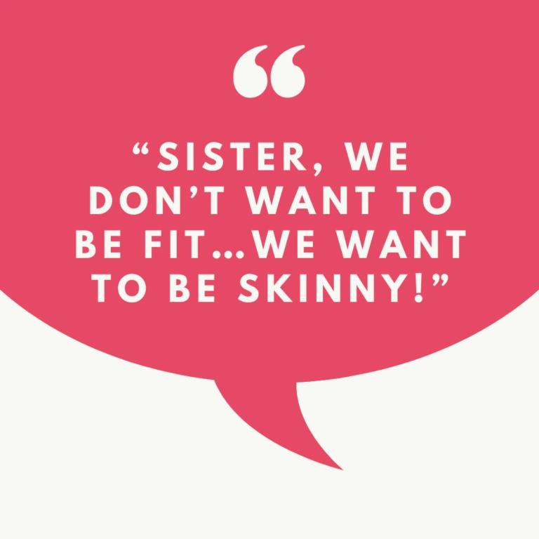 Time to Get Skinny: How Words Connect Us - Sister Fit